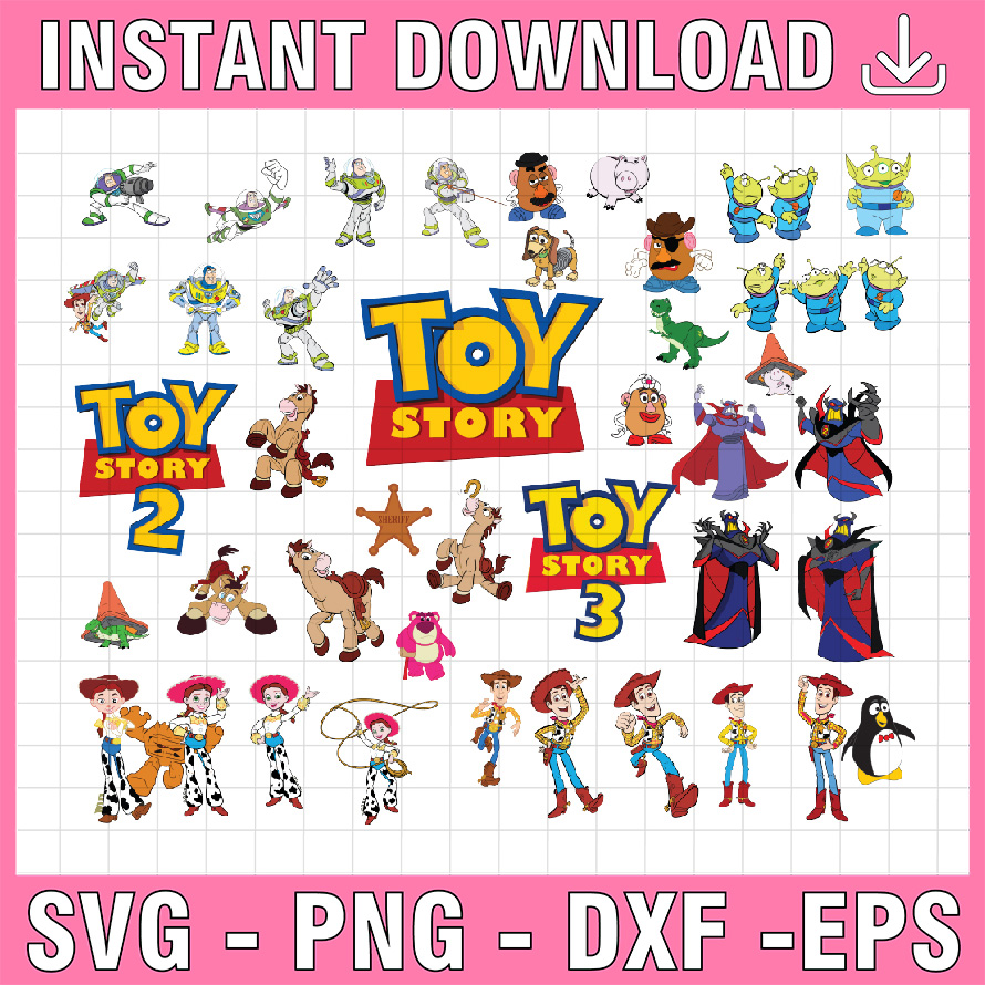 Toy story Svg, toy story Bundle svg, toy storyCharacters svg | Inspire ...