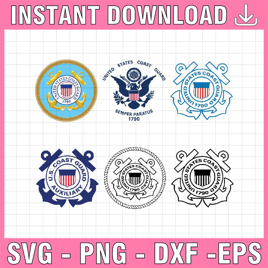 US Coast Guard vector svg, eps, dxf, png high res, jpg, pdf, - Inspire ...