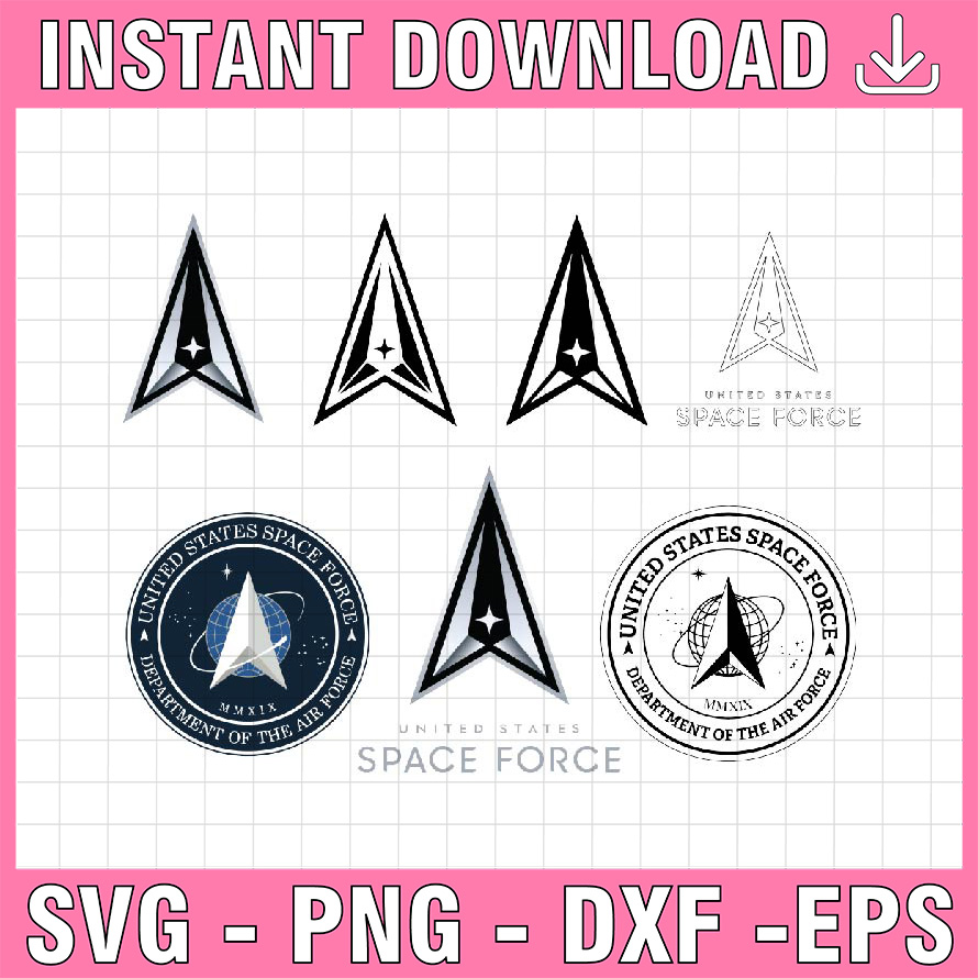 US Space Force vector svg, eps, dxf, png high res, jpg, pdf, | Inspire ...