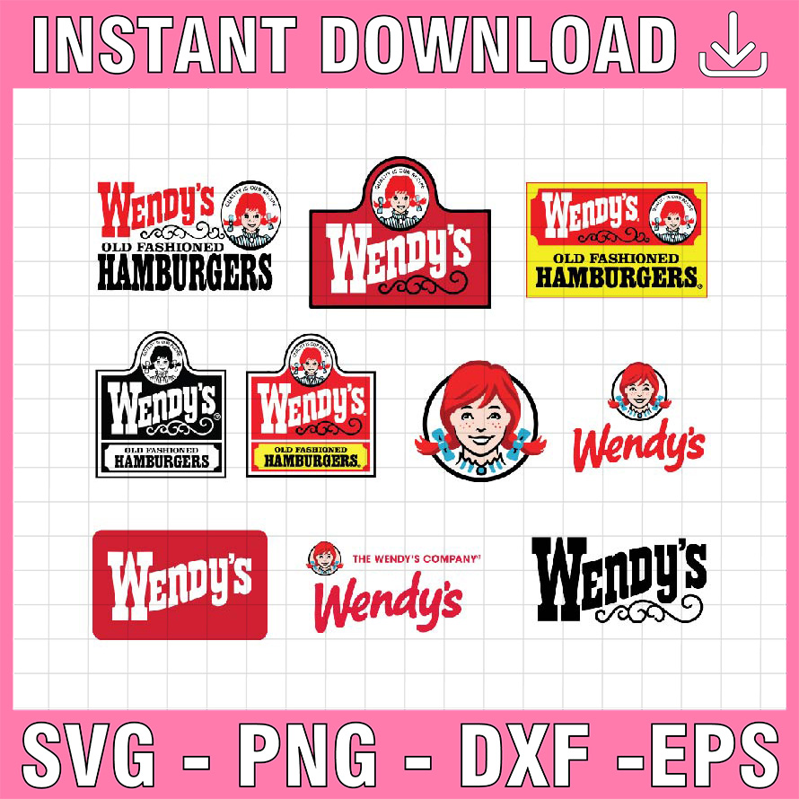 Wendy's vector svg, eps, dxf, png high res, jpg, pdf, webp C - Inspire ...