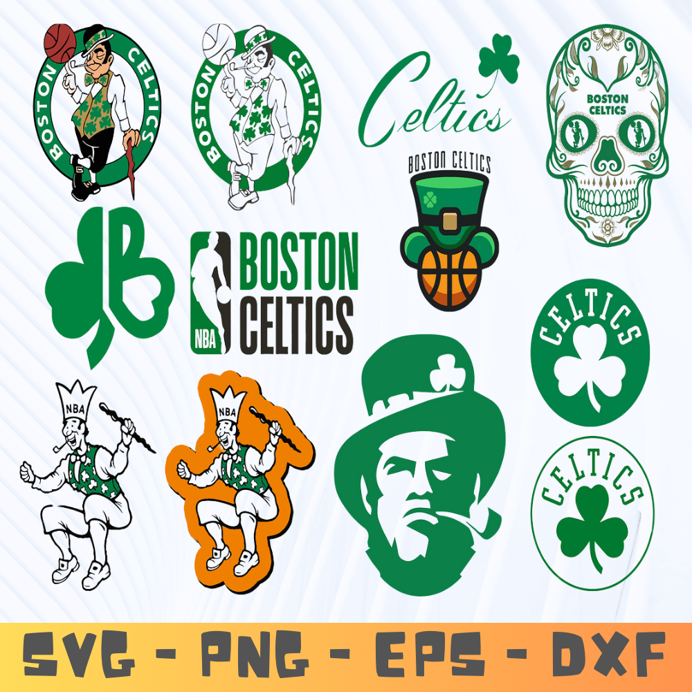 Boston Celtics NBA Svg Cut Files Basketball Clipart Bundle, | Inspire ...
