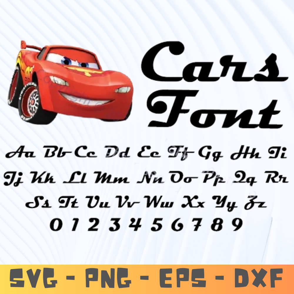 Cars font, cars emblem svg, cars logo svg, cars svg, cars fo | Inspire ...