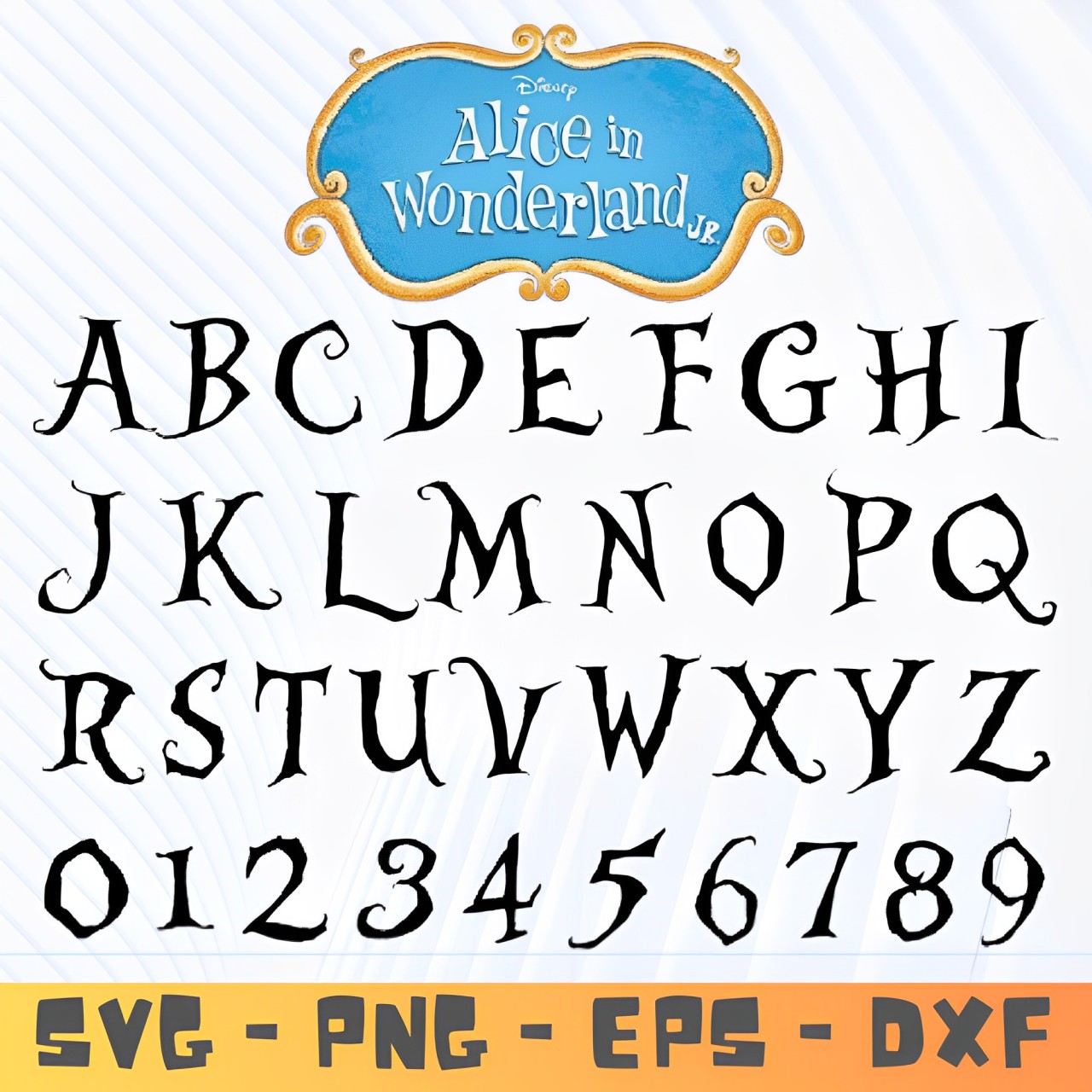 Alice in Wonderland Alphabet SVG, Mouse Font SVG, Letters SV | Inspire ...