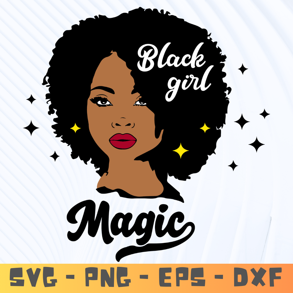 Woman Curly Hair Svg | Inspire Uplift