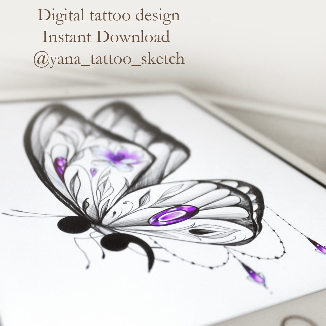 Semicolon Tattoo Design Semicolon Butterfly Tattoo Flash Out - Inspire ...