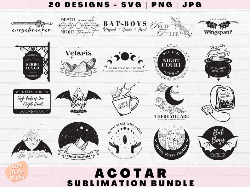 20 ACOTAR svg Bundle, ACOTAR Cut Files For Cricut, ACOTAR de | Inspire ...
