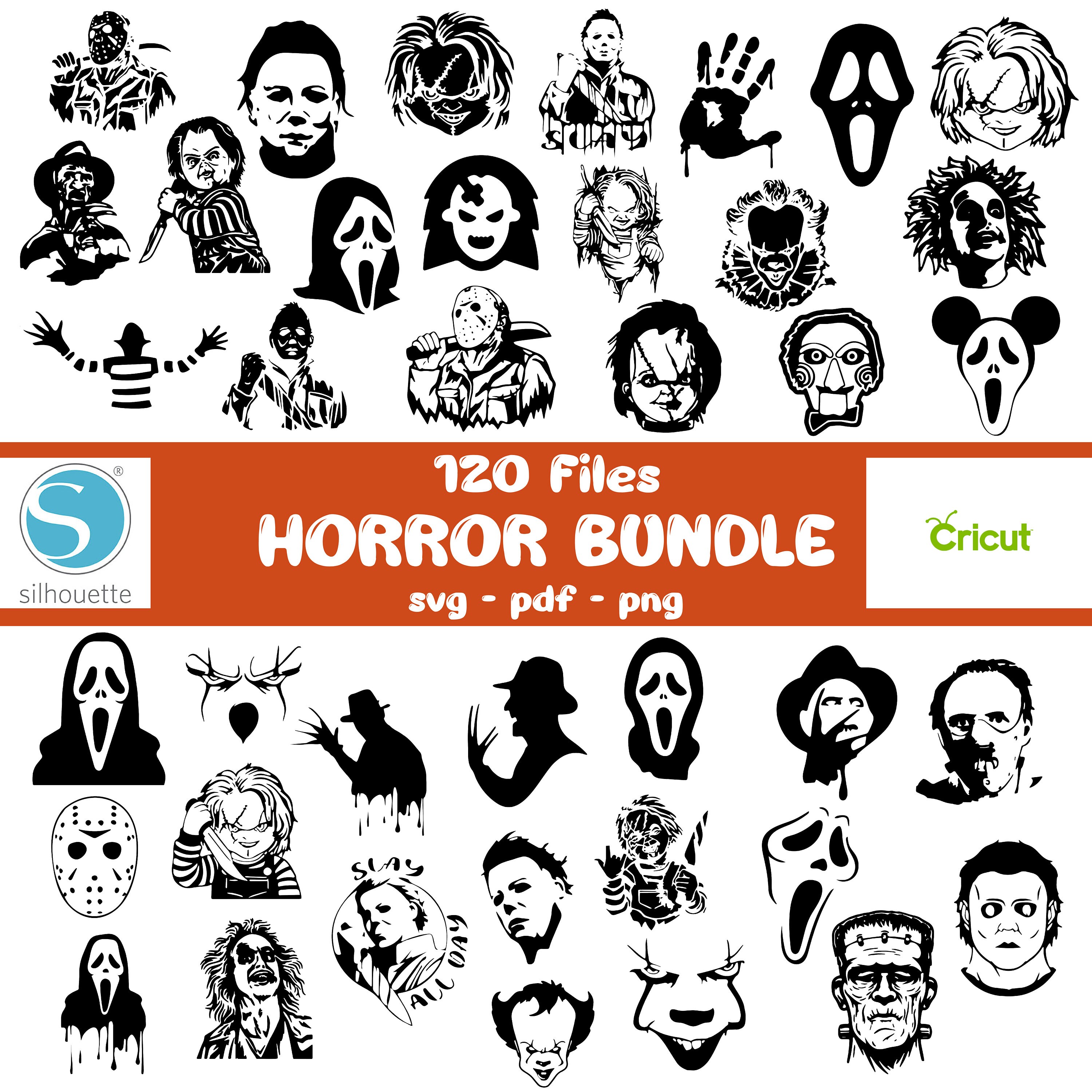 Horror SVG Bundle, Horror Characters SVG, Horror Movie Svg B | Inspire ...