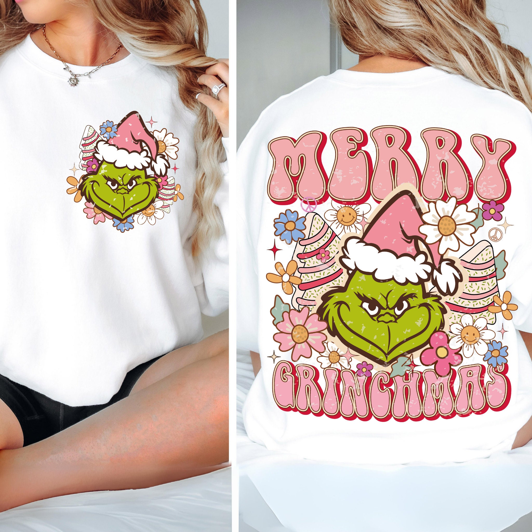 Retro Merry Grinchmas Png, Grinchmas Png, Retro Grinch Png, | Inspire ...