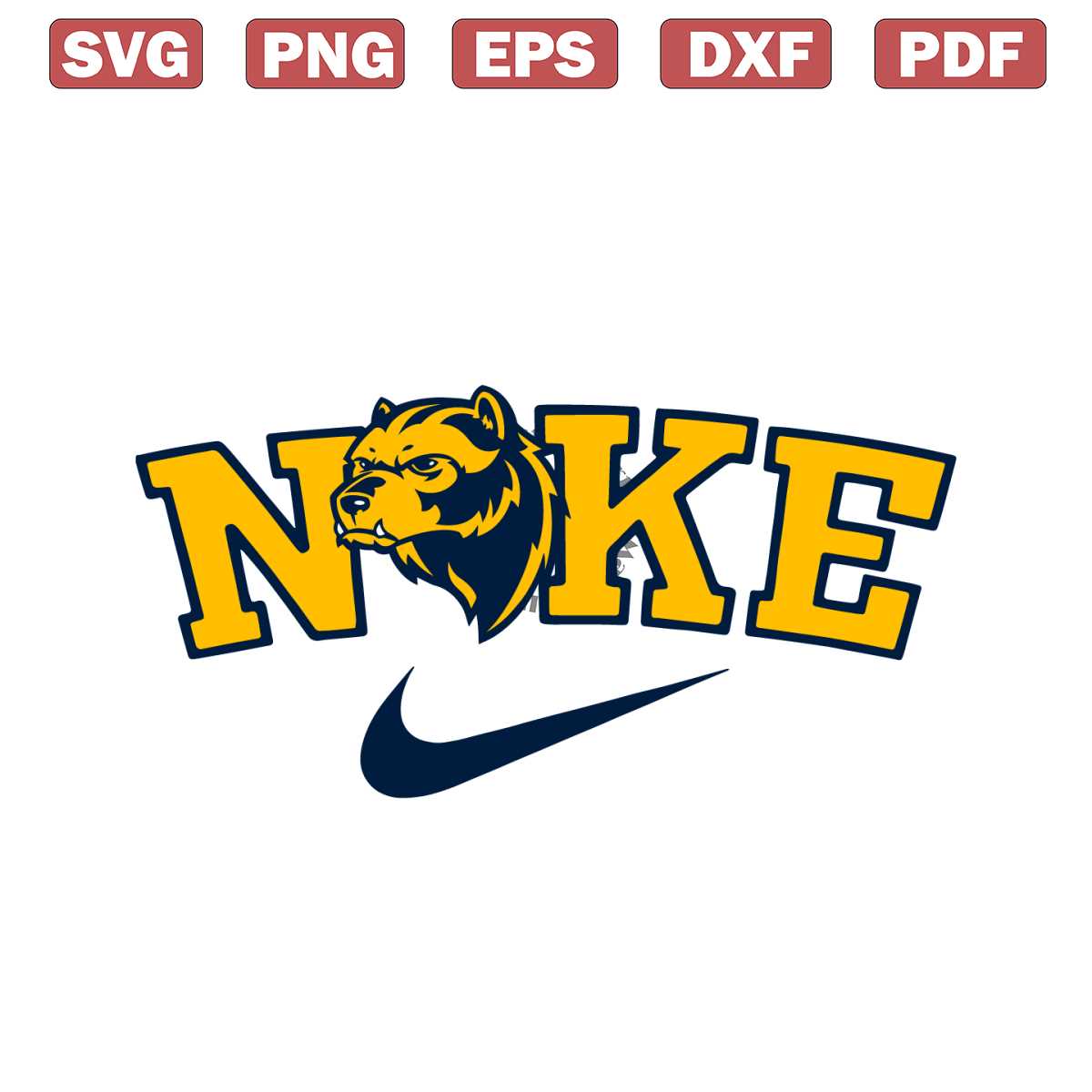 Nike Michigan Wolverine Mascot SVG file | Inspire Uplift