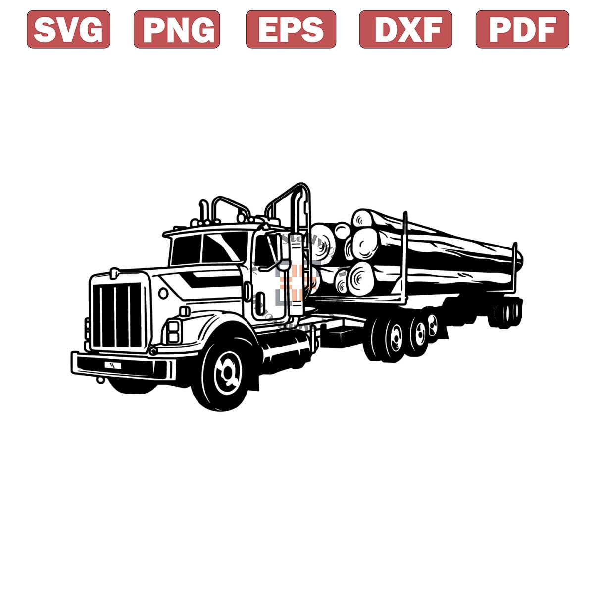 Logging truck Svg File || Truck Svg || Logging truck Shirt | | Inspire ...