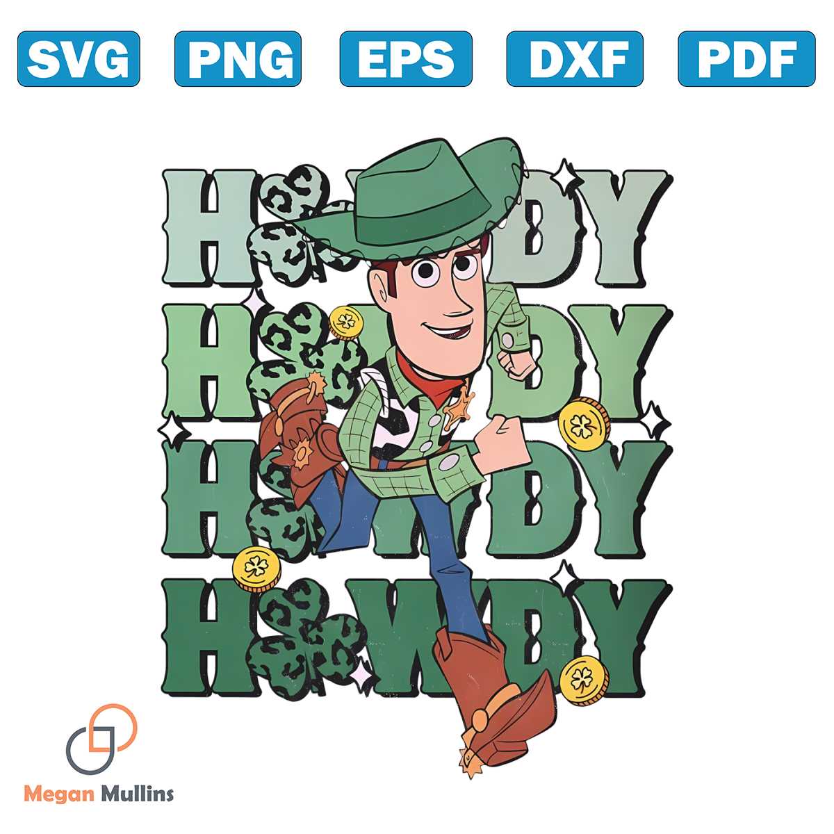 Howdy Toy Story Woody St Patricks Day PNG | Inspire Uplift