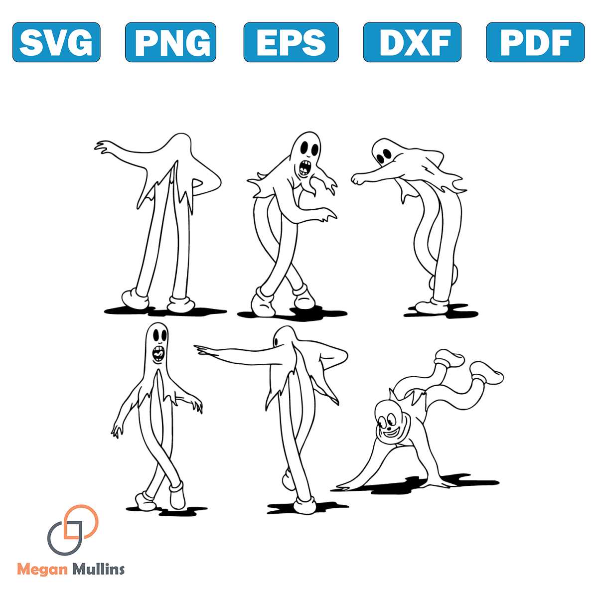 Coco the Clown Ghost Dancing Sings Svg Png Dfx Eps Outline c | Inspire ...