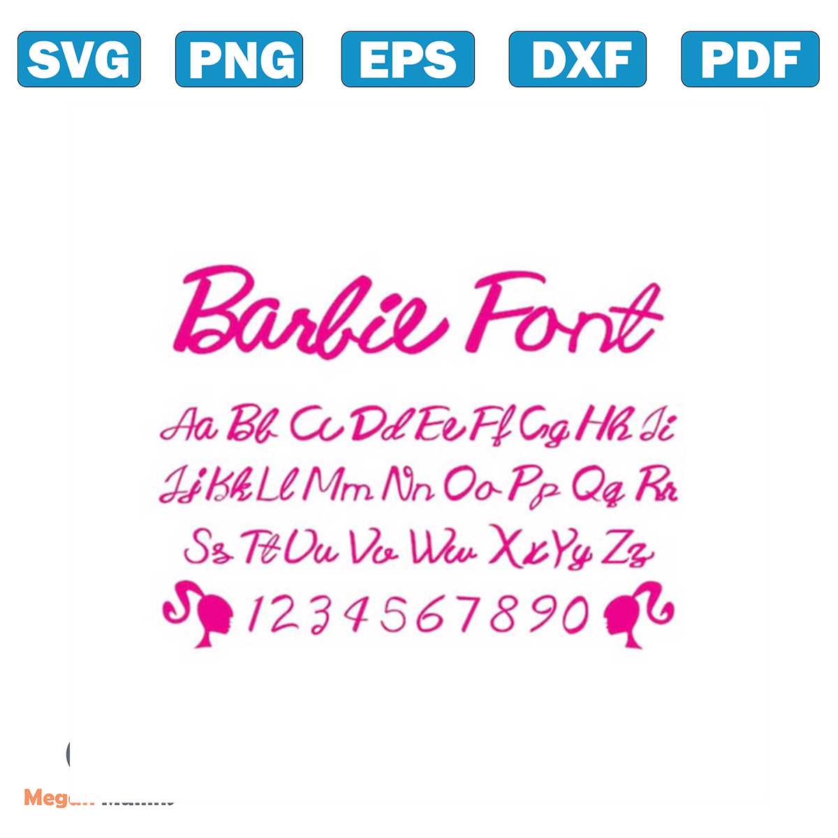 BARBIE FONT SVG, Come on Barbie Let Go Party Svg, Png Eps Do | Inspire ...