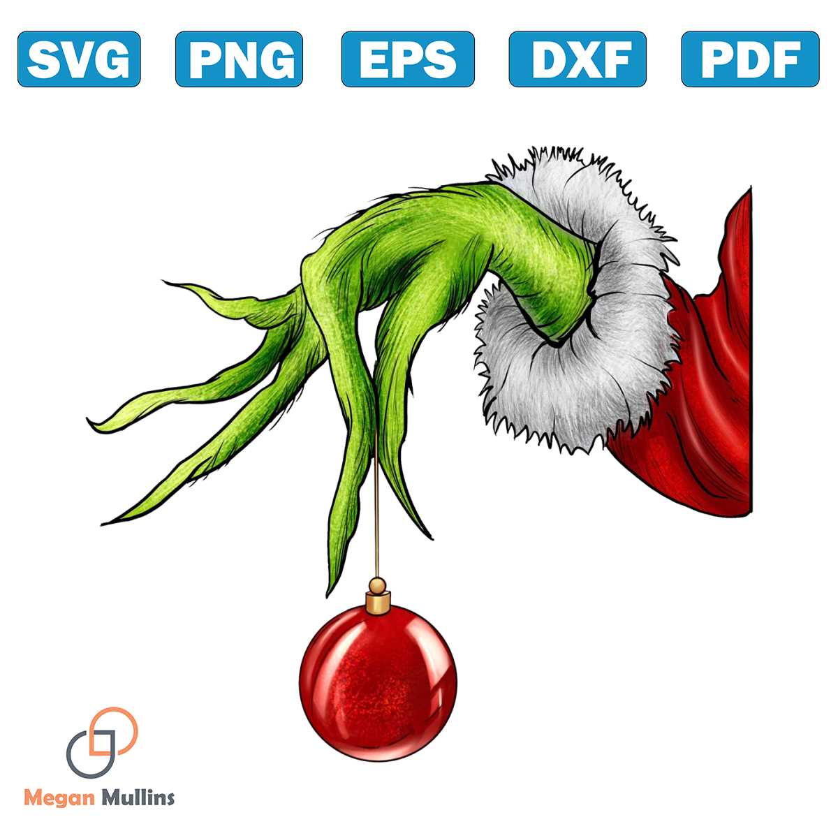 Grinch hand art PNG - Original design - hand design - christ | Inspire ...