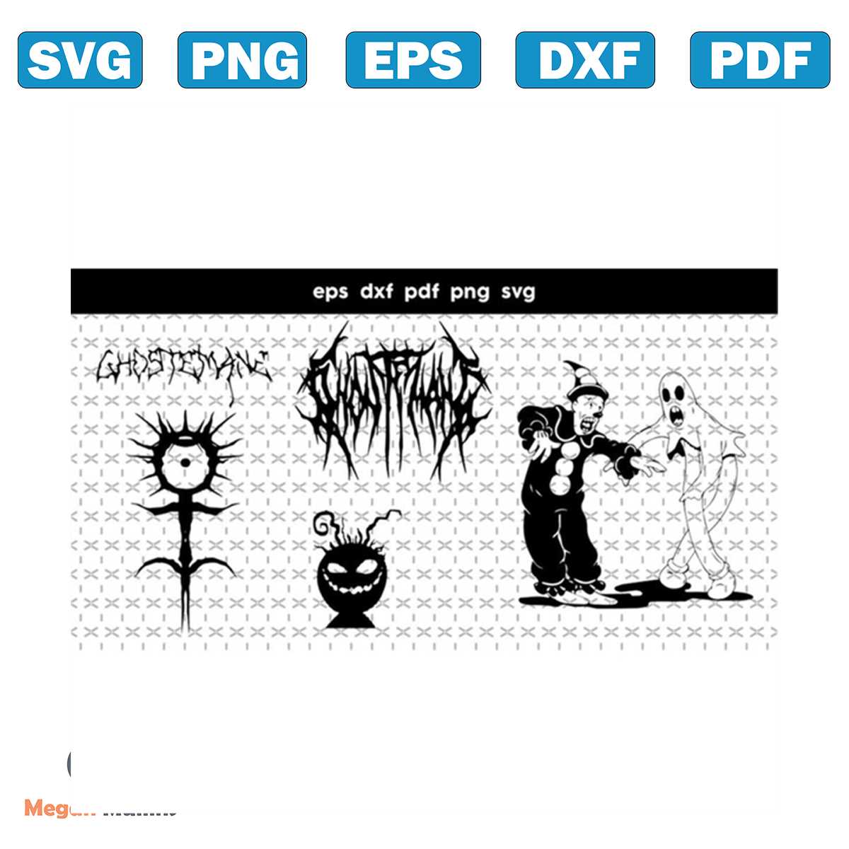 ghostemane files for cricut, SVG files for laser cut, DXF, P | Inspire ...