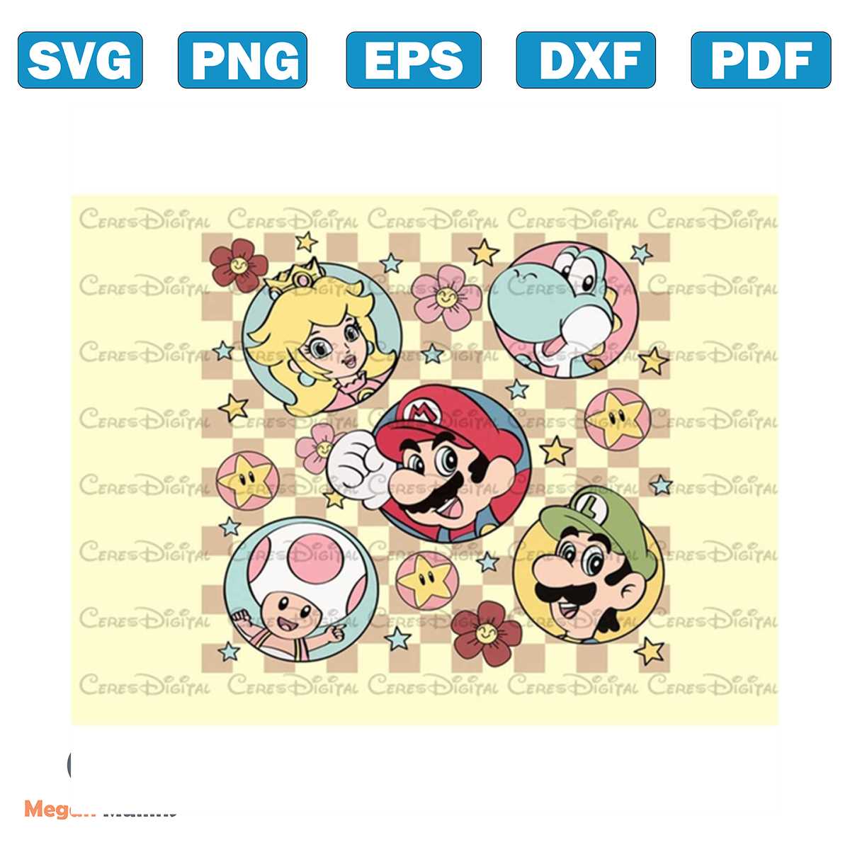 Retro Super Mario Bros Png, Super Mario Bros, Princess Peach | Inspire ...