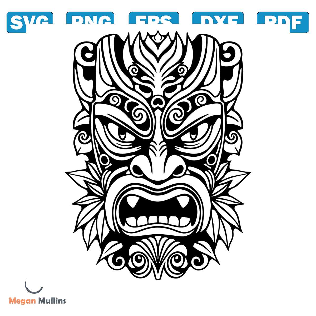 Tiki svg,Tiki face png, vector clipart , digital download, a - Inspire ...