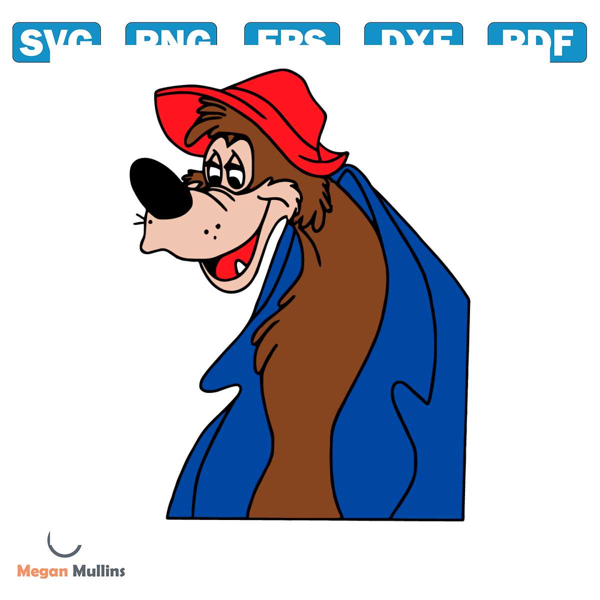 Brer Bear SVG, easy cut file for Cricut, layered by colour - Inspire Uplift