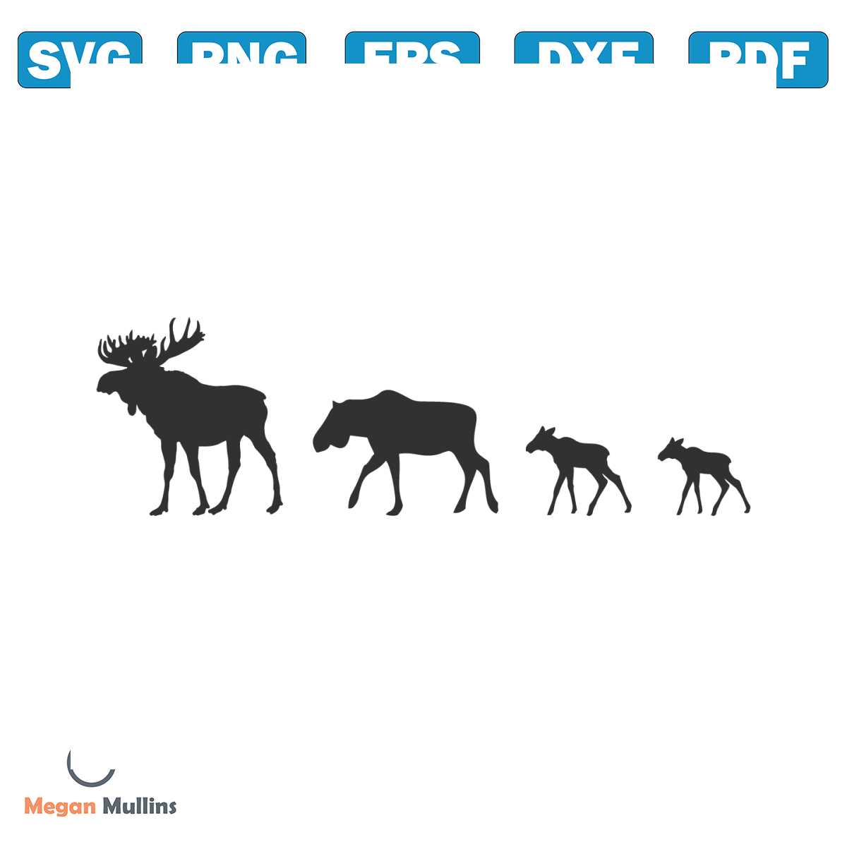 Moose Family svg,Moose svg,Deer svg,Instant Download,SVG, PN | Inspire ...