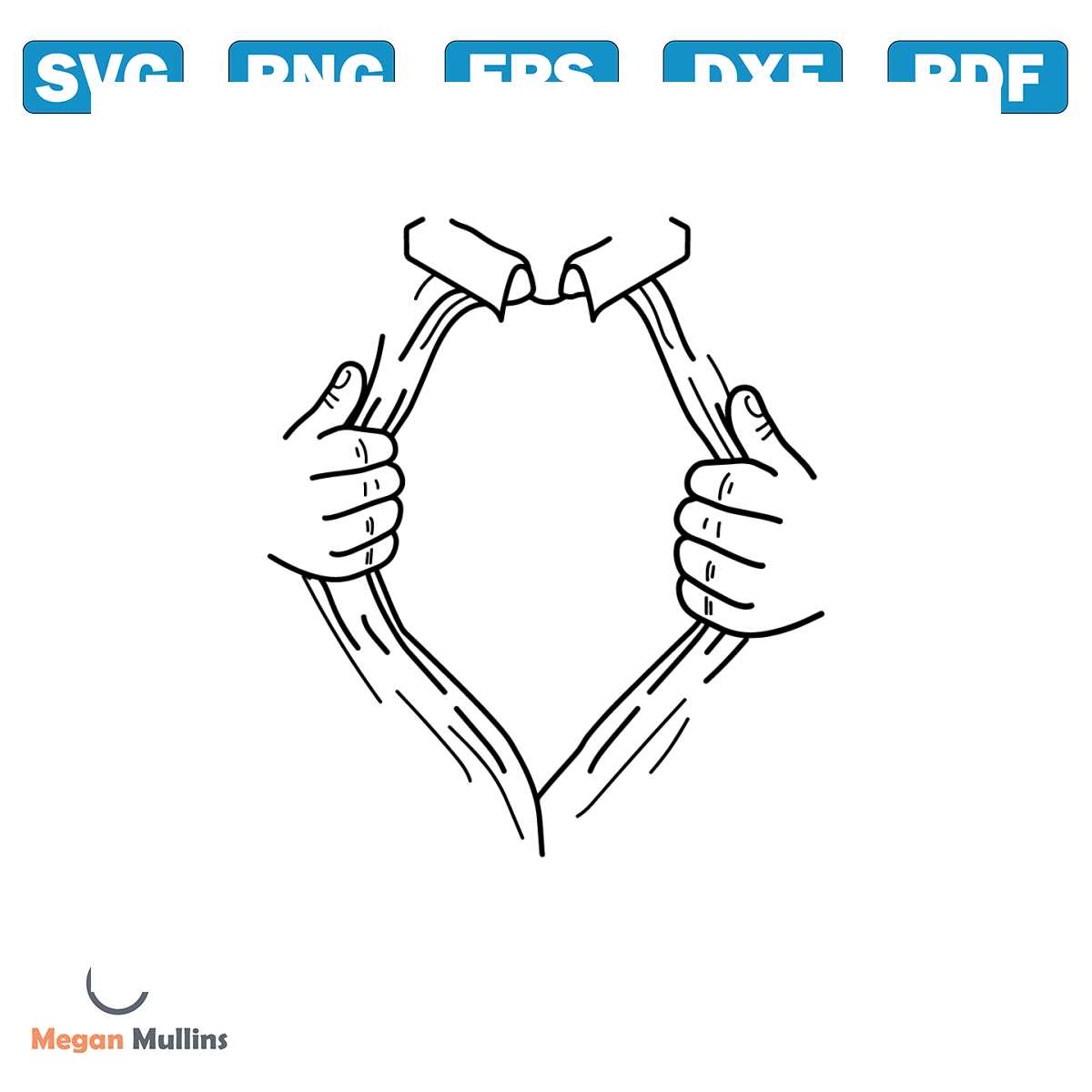 Tear Away SVG | Ripped Shirt SVG | Open T Shirt SVG | Superh | Inspire ...