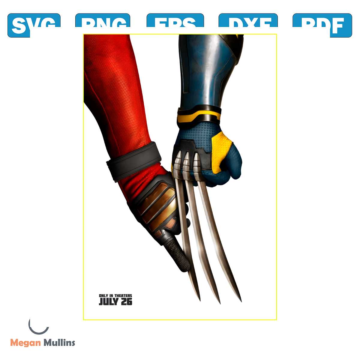 Deadpool And Wolverine Hold Hand PNG | Inspire Uplift