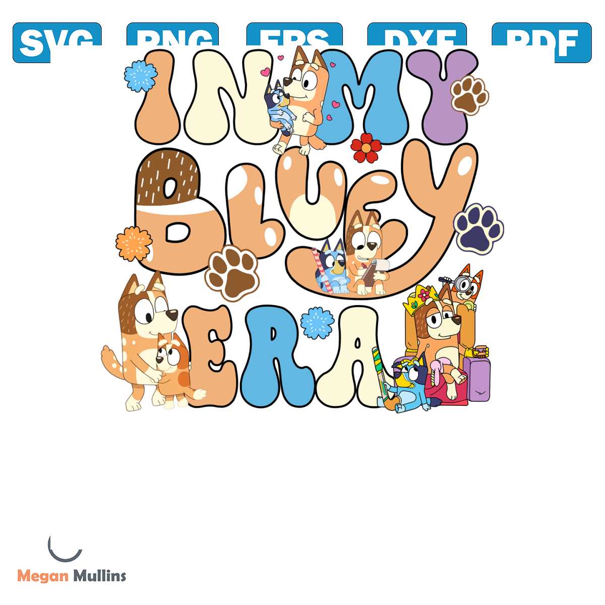 In My Bluey Era Chilli Heeler Bingo PNG | Inspire Uplift