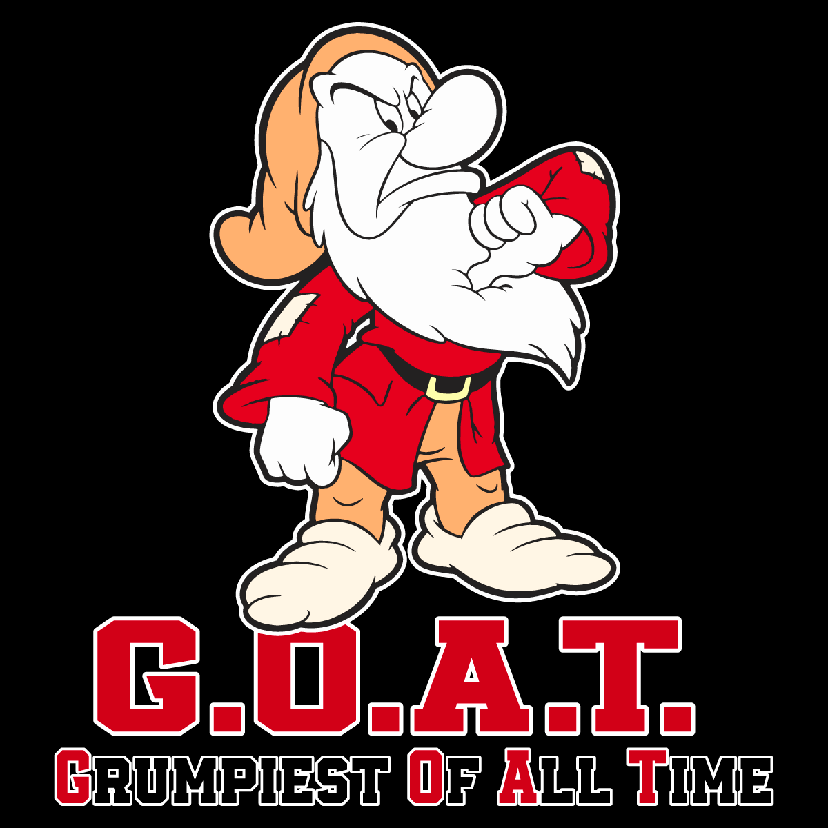 GOAT Grumpiest Of All Time Seven Dwarfs SVG | Inspire Uplift
