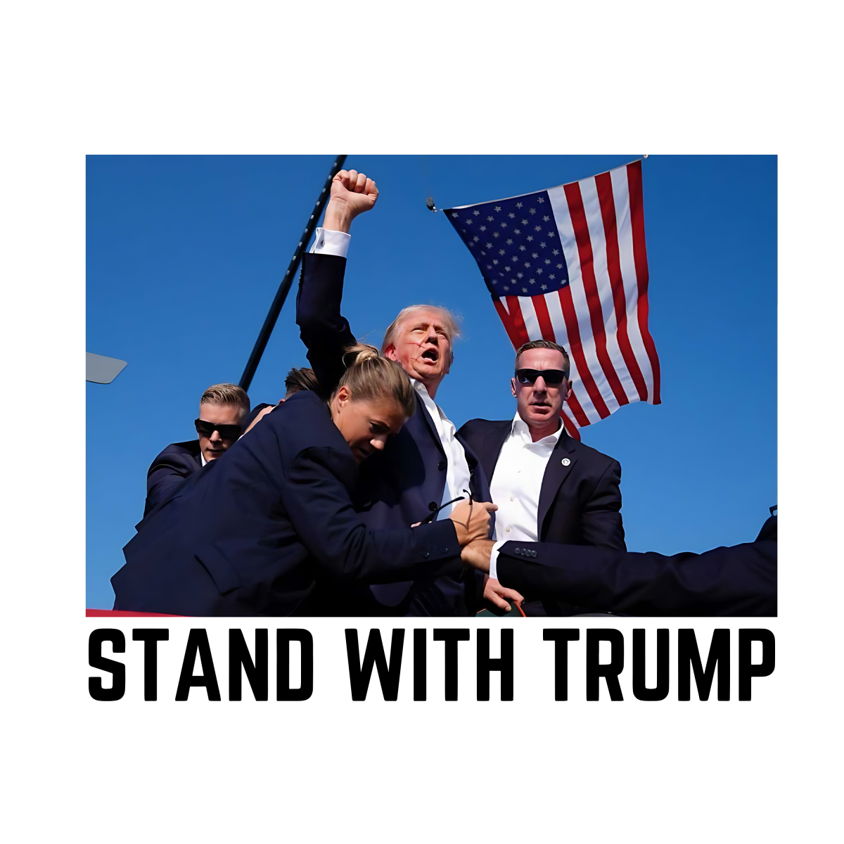 Stand With Trump US President PNG Digital Download Files | Inspire Uplift
