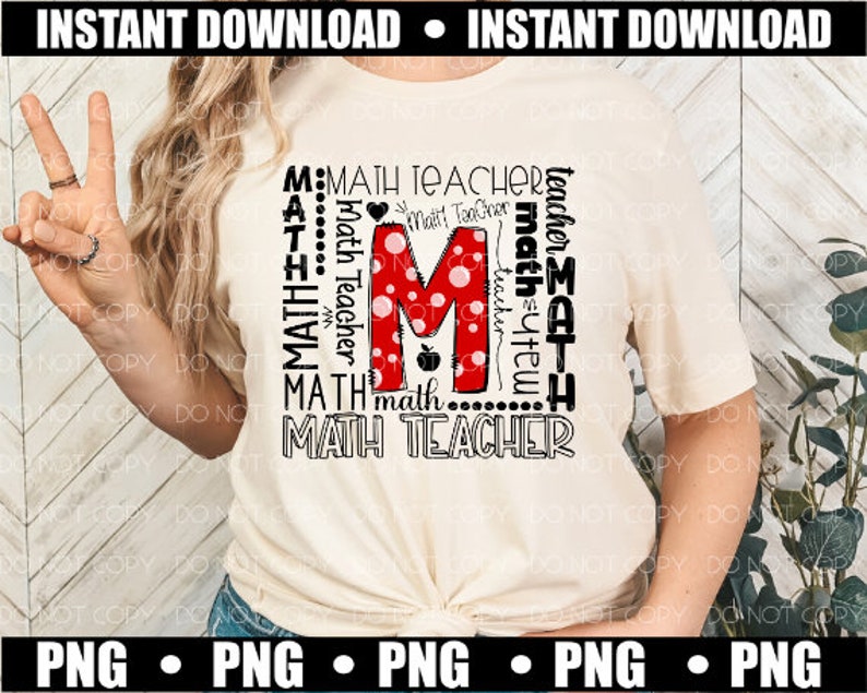 Math Teacher PNG, Math Teacher shirt design, Teacher Sublima | Inspire ...
