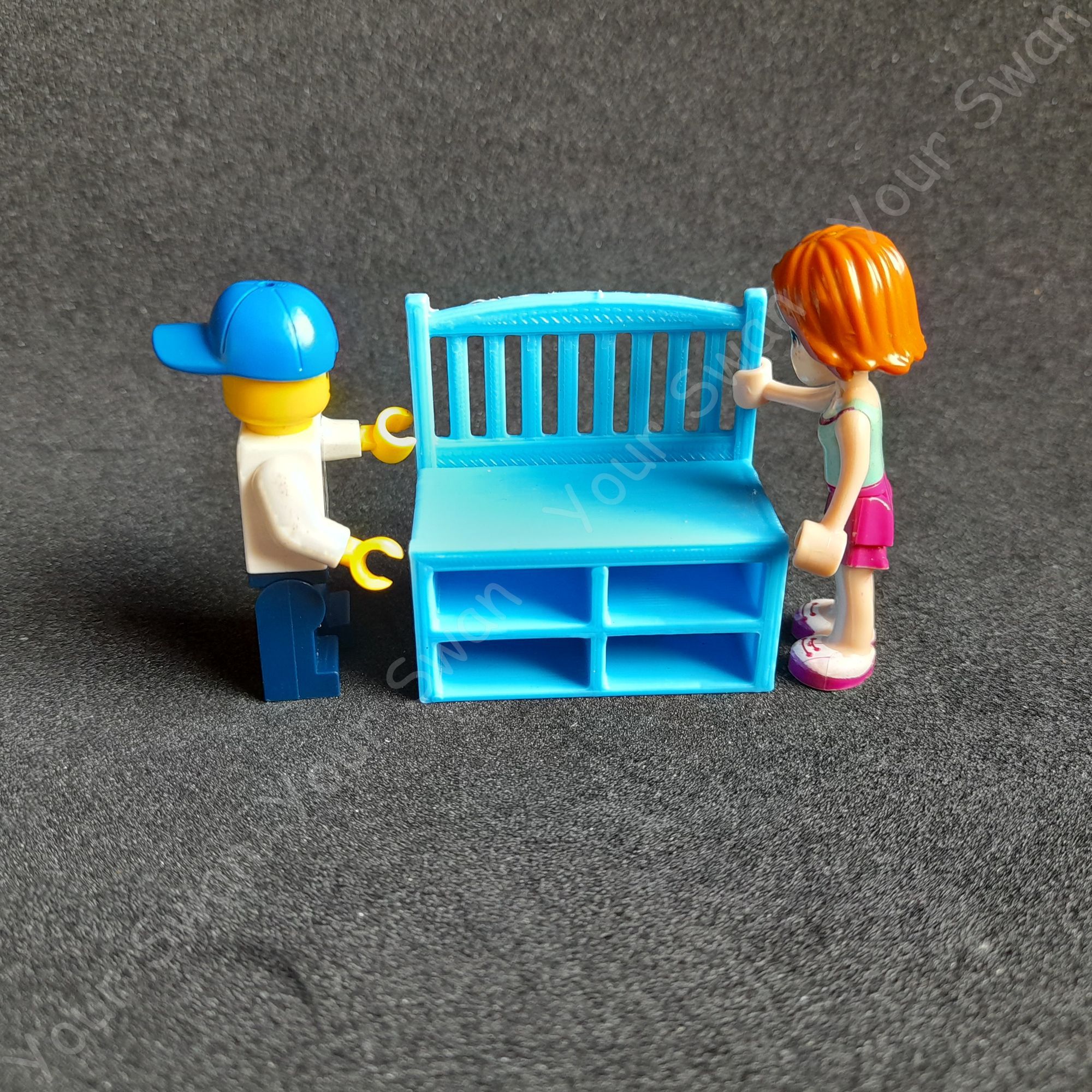 MINIATURE SHAKER STYLE BENCH 1:24 SCALE 3D MODEL | Inspire Uplift