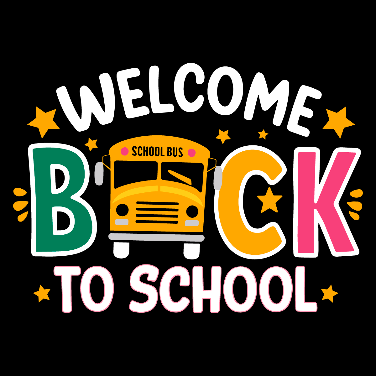 The Bus Welcome Back To School SVG Digital Download | Inspire Uplift