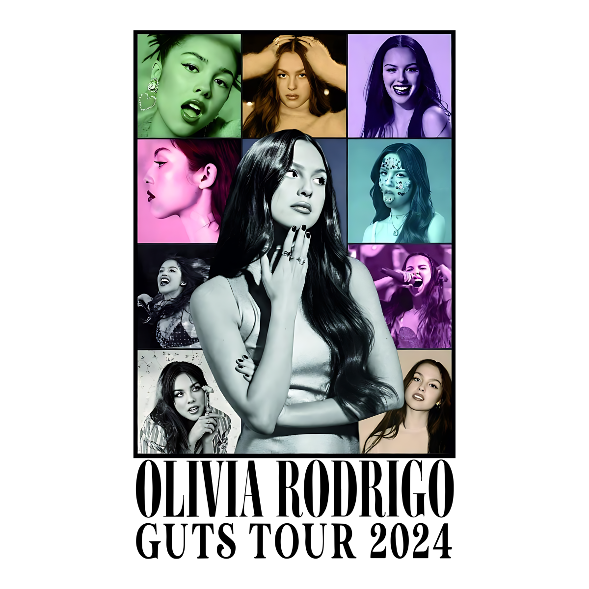 Olivia Rodrigo Guts Tour 2024 Music Concert PNG | Inspire Uplift