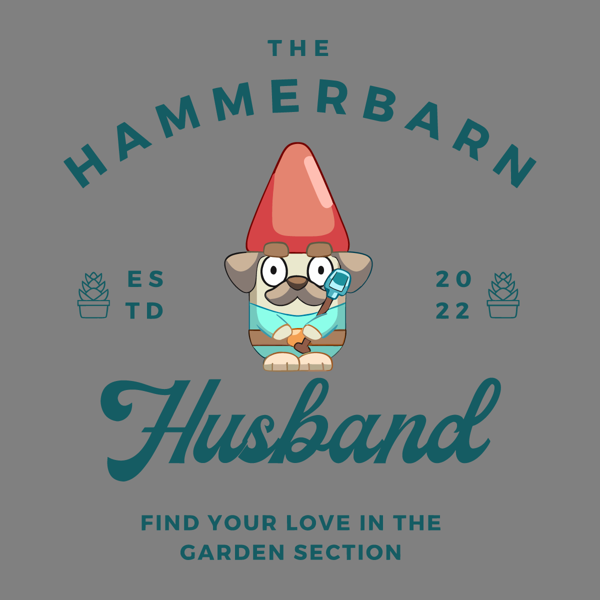 The Hammerbarn Husband Estd 2022 Bluey Gnome SVG | Inspire Uplift