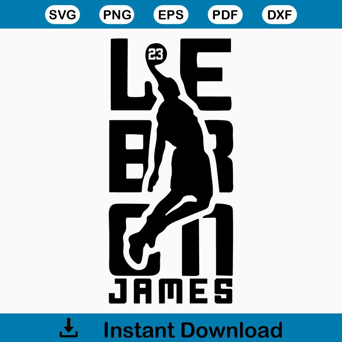Lebron James Dunk SVG, Instant Download, Digital Files, Png, | Inspire ...