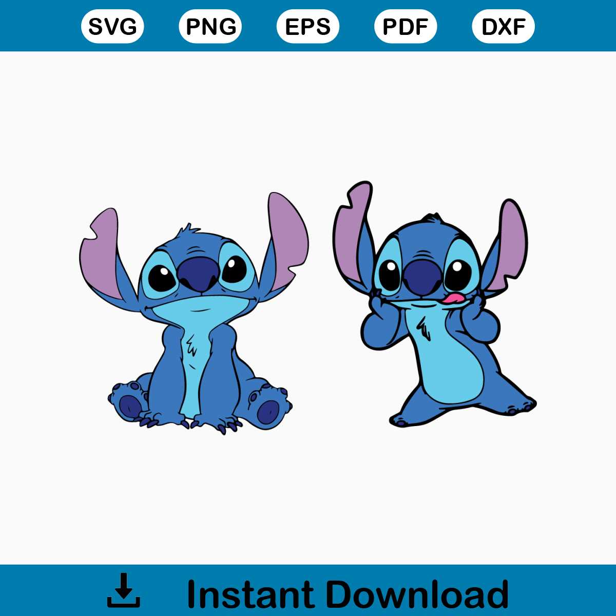 Sitting Stitch SVG PNG DXF, Stitch Svg, Stitch Svg Bundle, C | Inspire ...