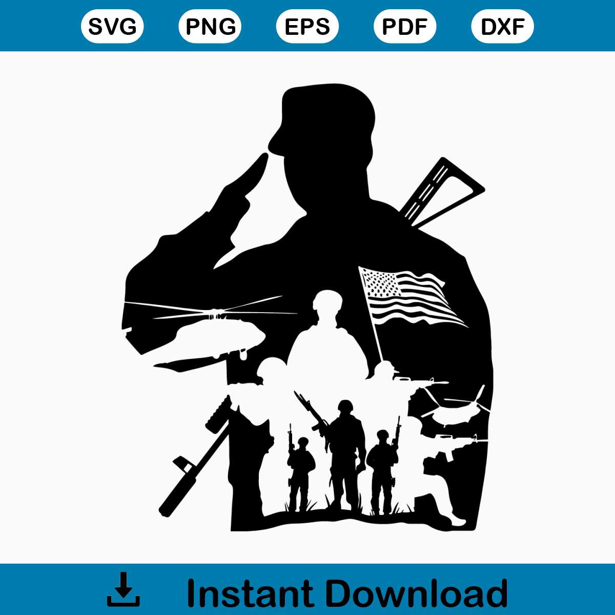 US Soldier Svg File | Military Svg | Veteran Soldier Svg | U | Inspire ...
