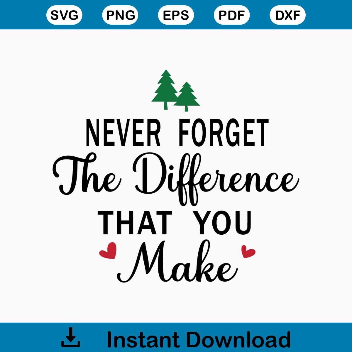 Coworker Christmas Gift SVG, Never Forget The Difference You - Inspire ...