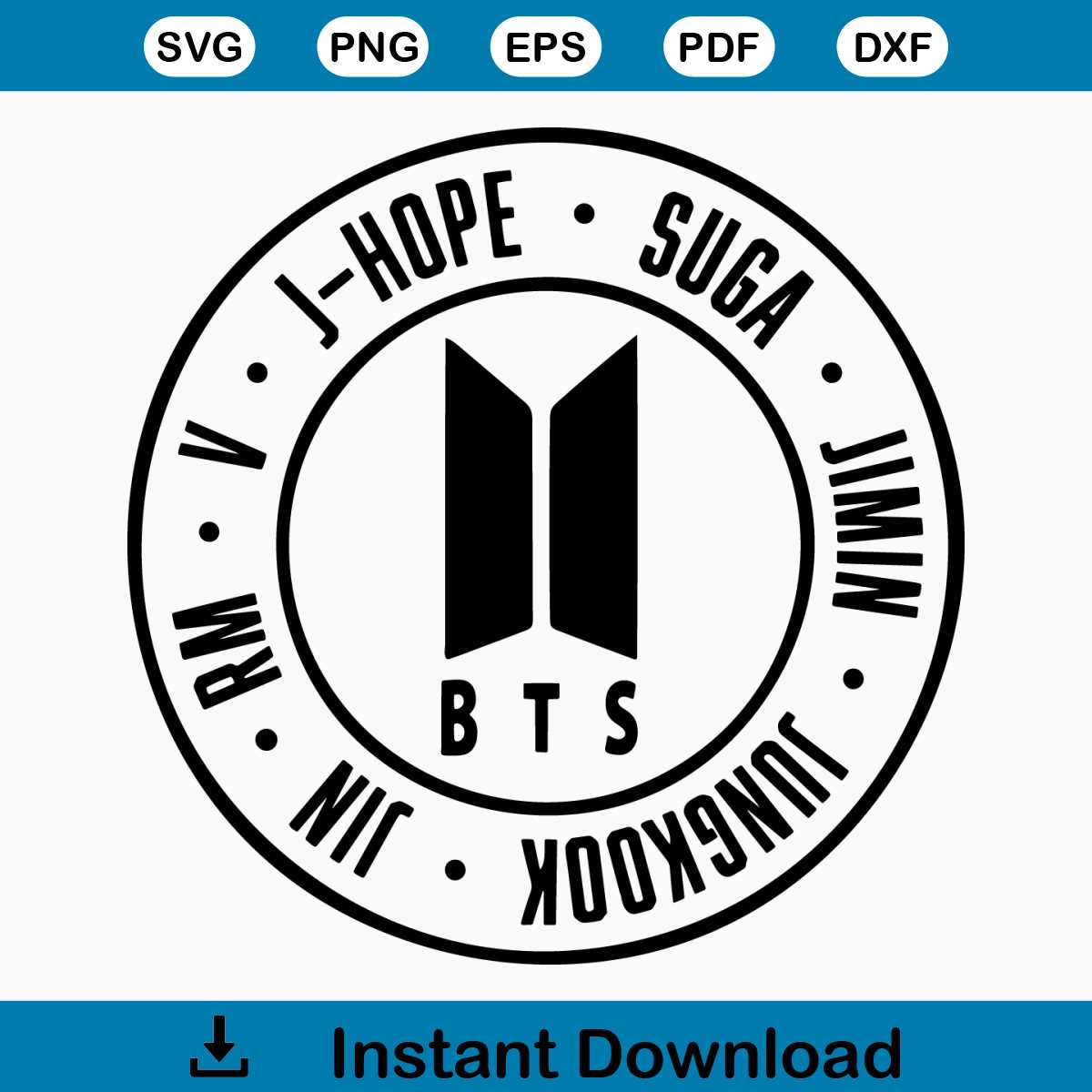 BTS Svg BTS Logo svg bangtan boys Kpop svg BTS Army svg Inst | Inspire ...
