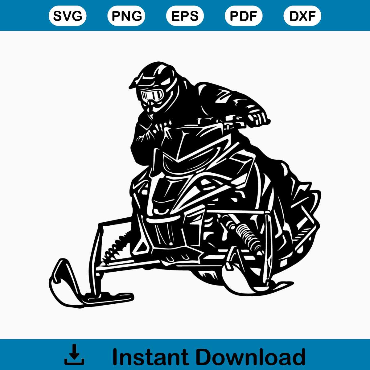 Snowmobile Svg | SkiDoo Clipart | Sled Cut File | Winter Veh | Inspire ...
