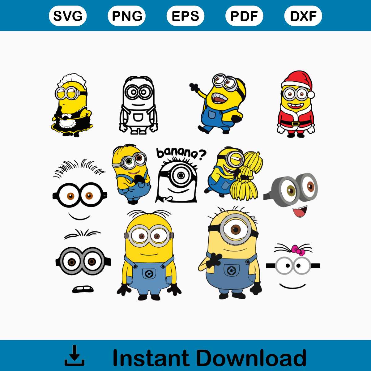 Minions Svg Bundle Minion SVG for Craft Machines Cricut De | Inspire Uplift