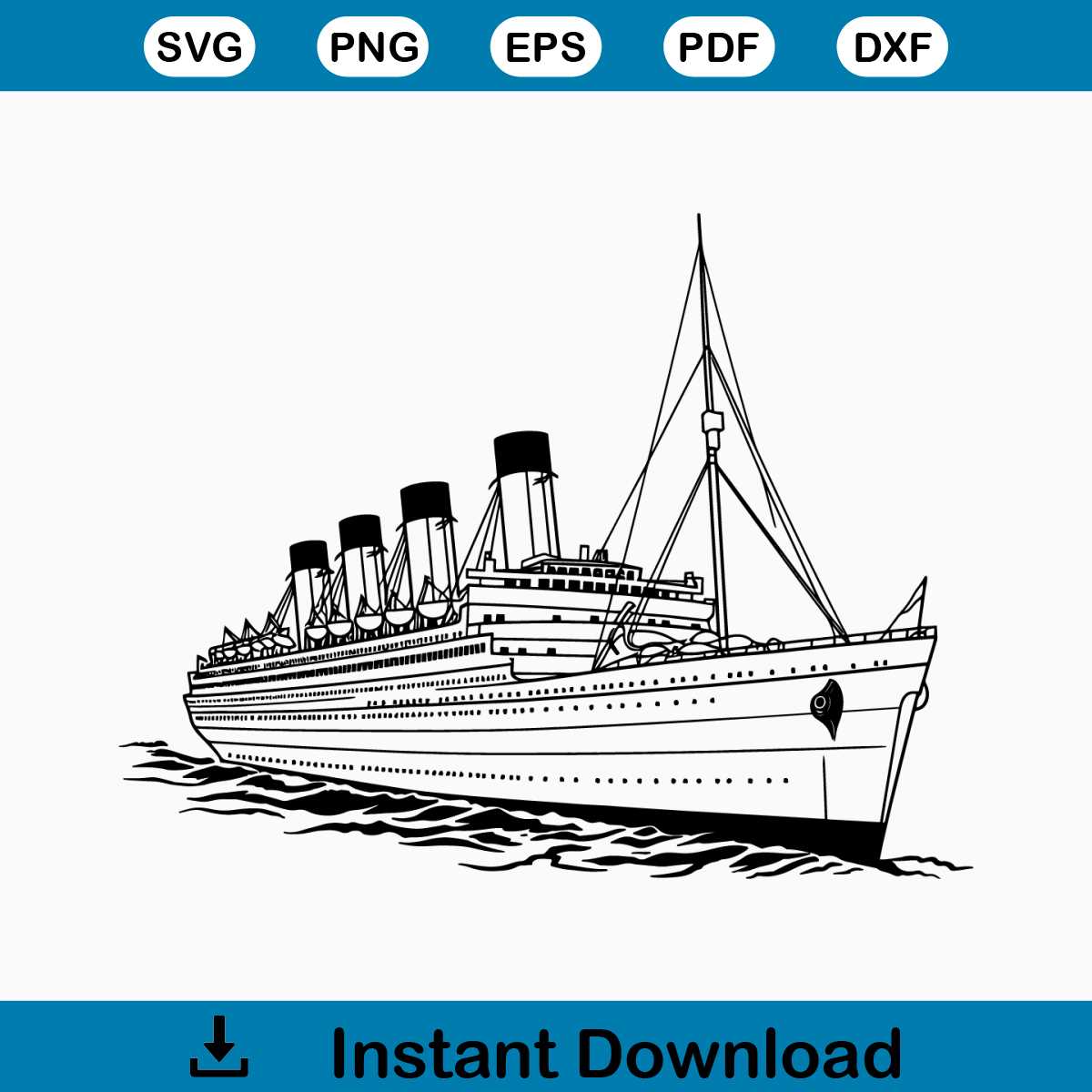 Titanic 1912 SVG PNG, Titanic Vector art, Titanic Illustrati - Inspire ...