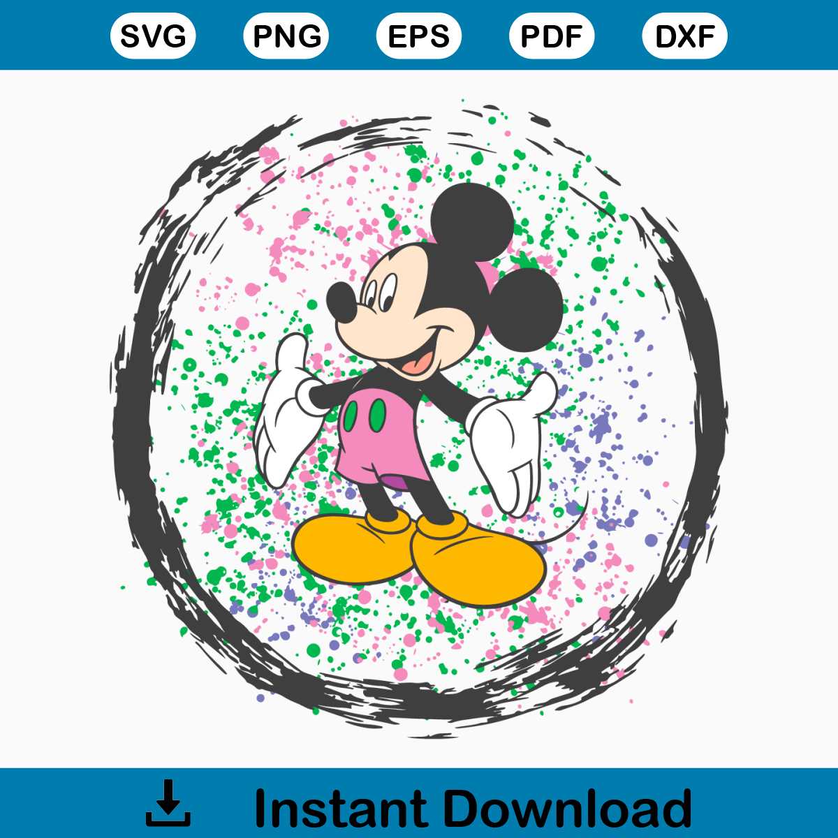 Mardi Gras Mickey Mouse Carnival SVG | Inspire Uplift