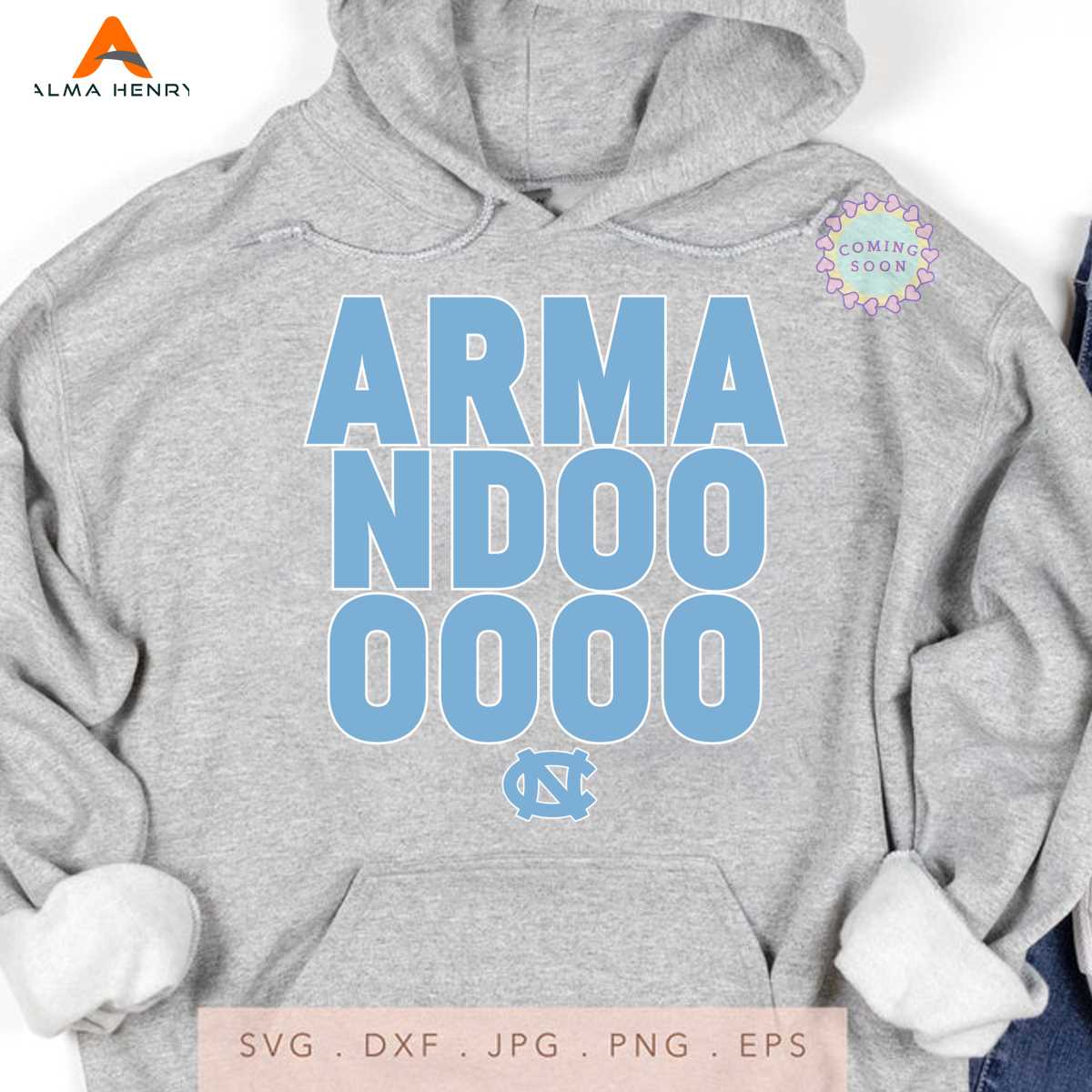 UNC Basketball Armando Bacot Player SVG | Inspire Uplift