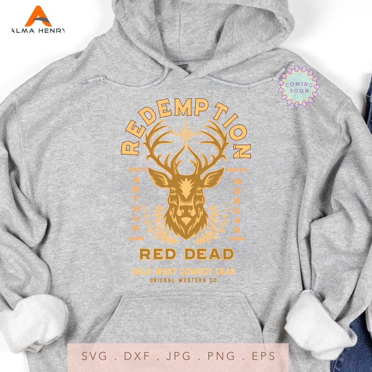 Retro Red Dead Redemption Arthur Morgan SVG | Inspire Uplift