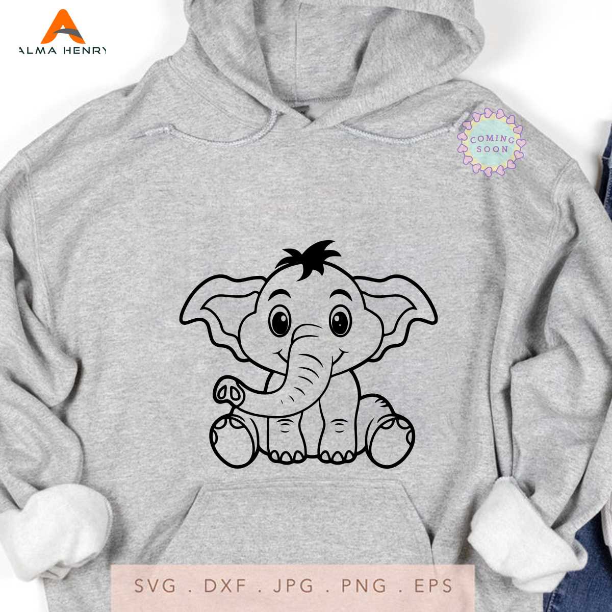 Cute Elephant Illustration, Elephant clipart, Elephant Svg, | Inspire ...
