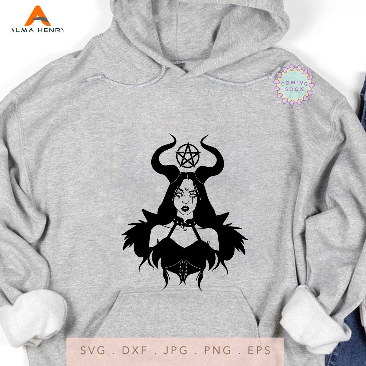 Goth svg, Witch svg, Gothic girl svg, Pagan svg, png files - Inspire Uplift