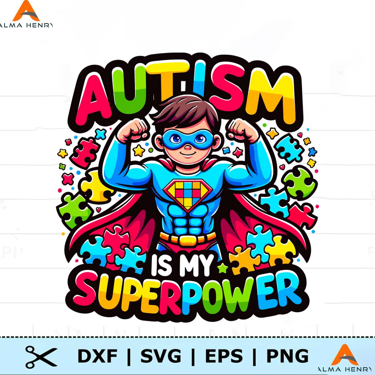 Superman Autism Is My Superpower PNG | Inspire Uplift