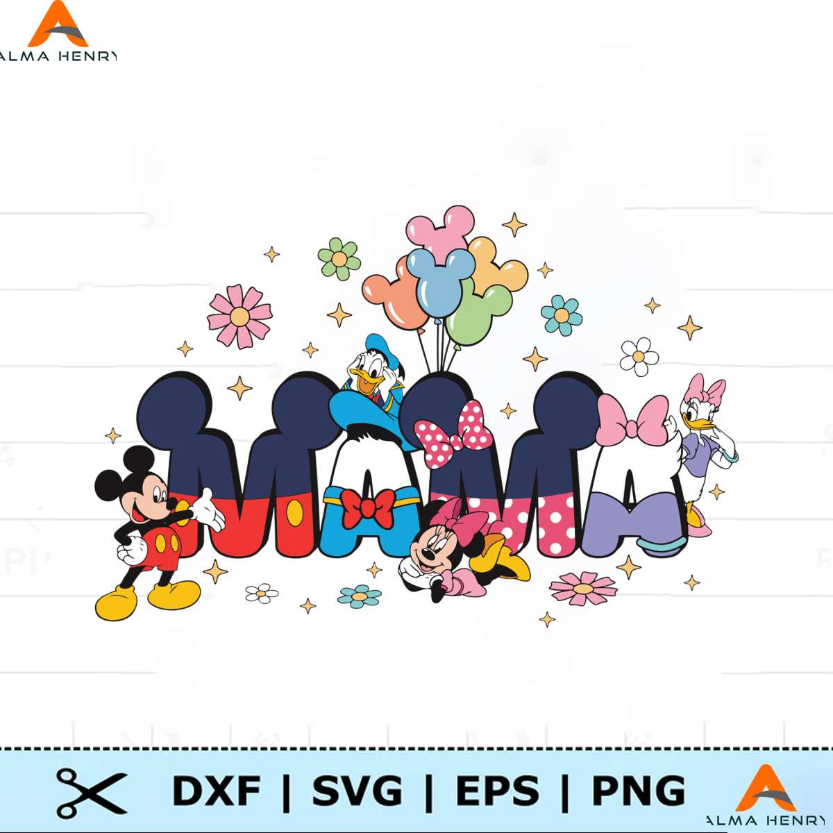 Disney Mama Mickey And Friends SVG | Inspire Uplift