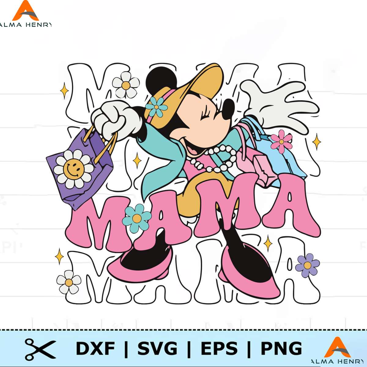 Minnie Mouse Mama Happy Mothers Day SVG | Inspire Uplift