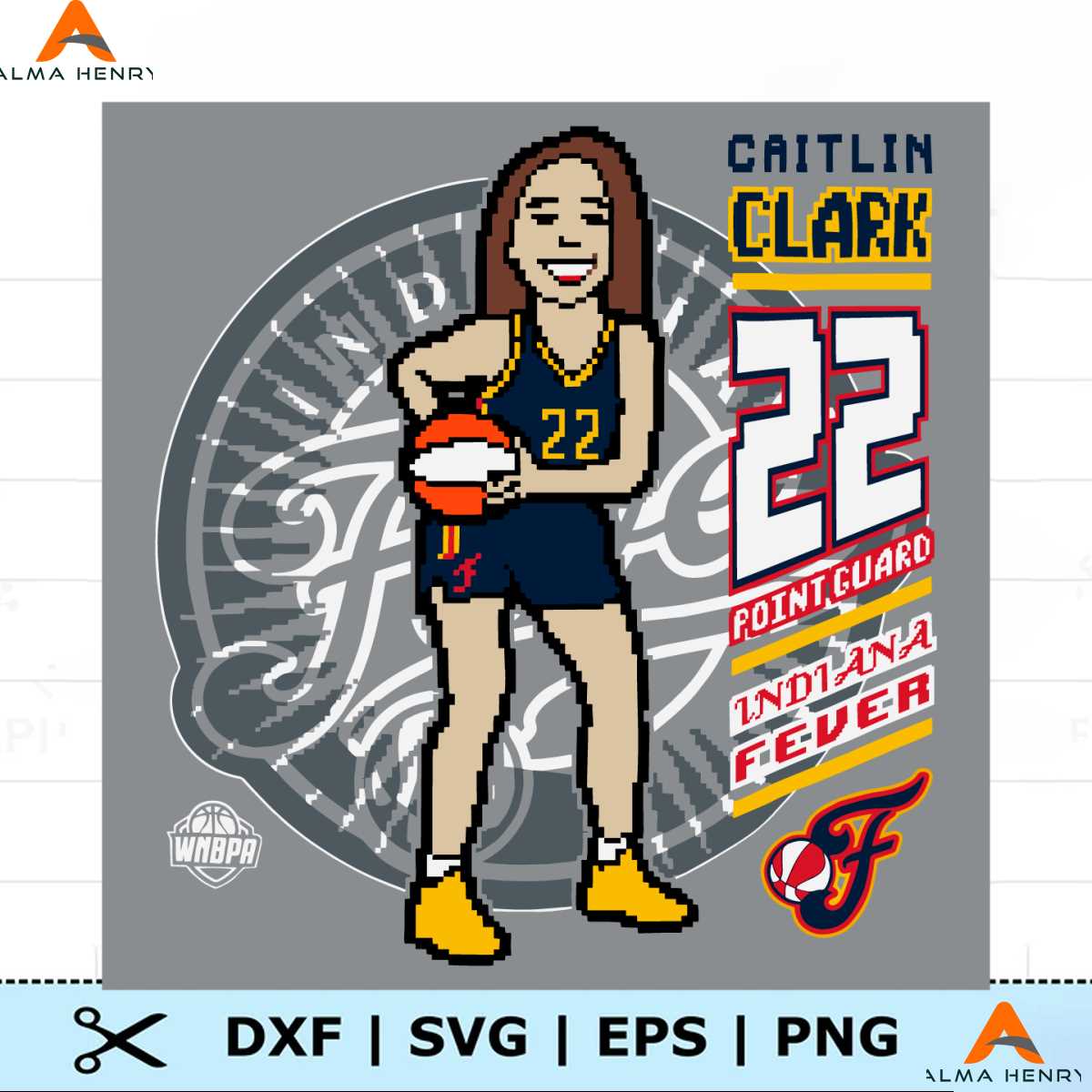 The Clark Effect Indiana Fever SVG file | Inspire Uplift
